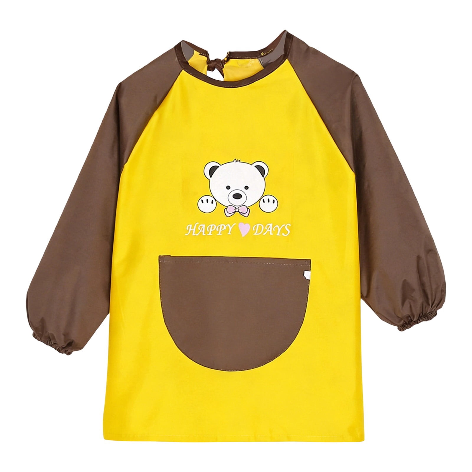 AWZXDE Kids Painting Apron With Large Front Pocket For Arts Messy ...