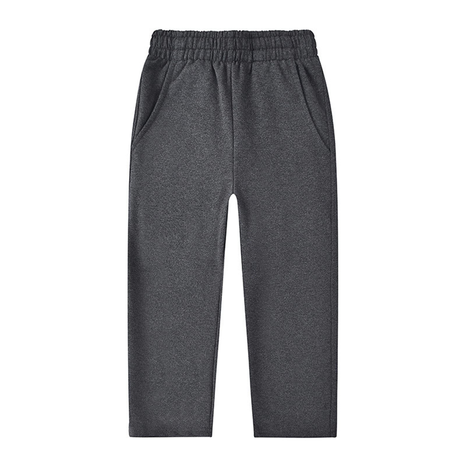 AWZXDE Kids Pants for Students Daily Casual Solid Color Sport Pants ...