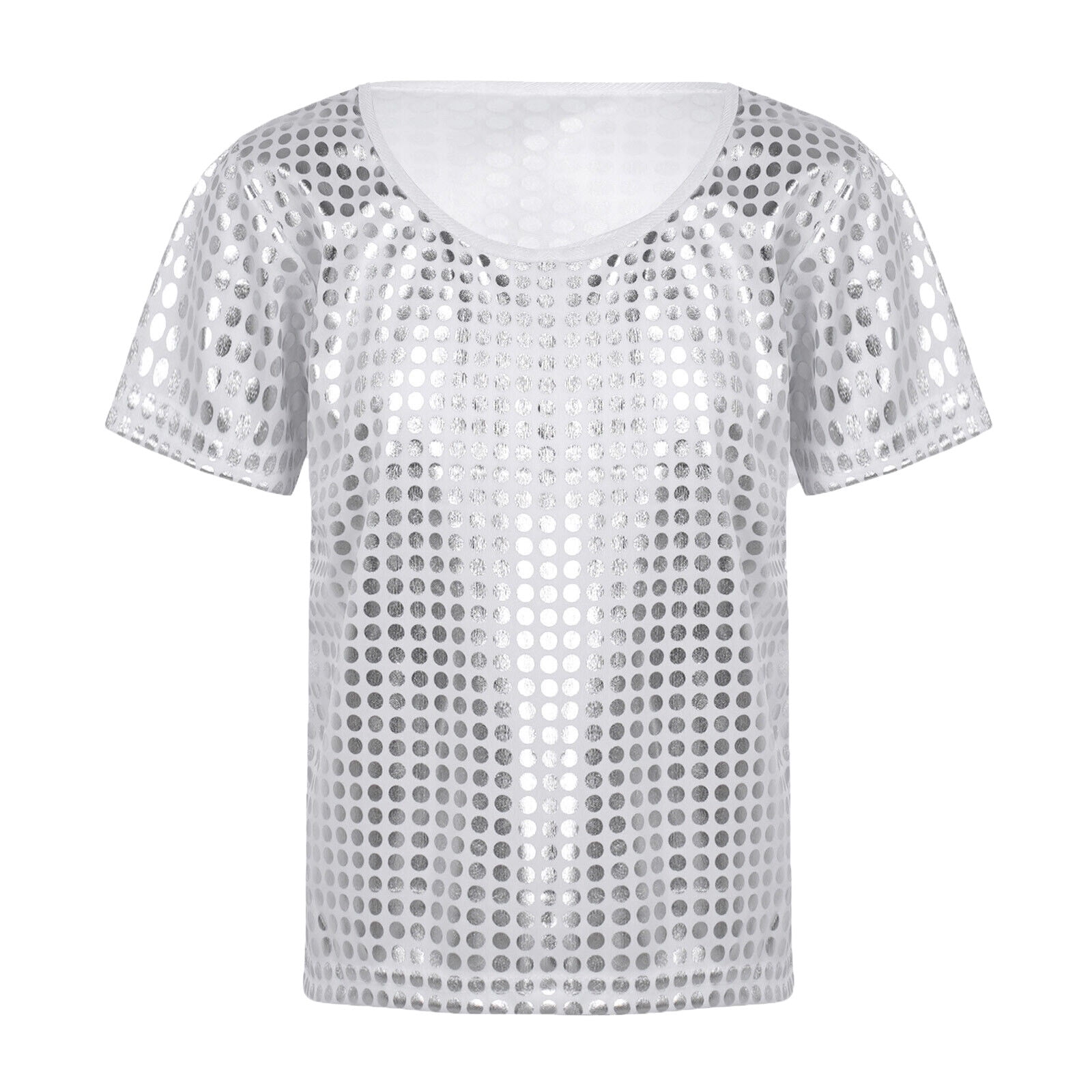 AWZXDE Kids Sequin Glitter Vest Top Sleeveless Party Carnival Costume ...