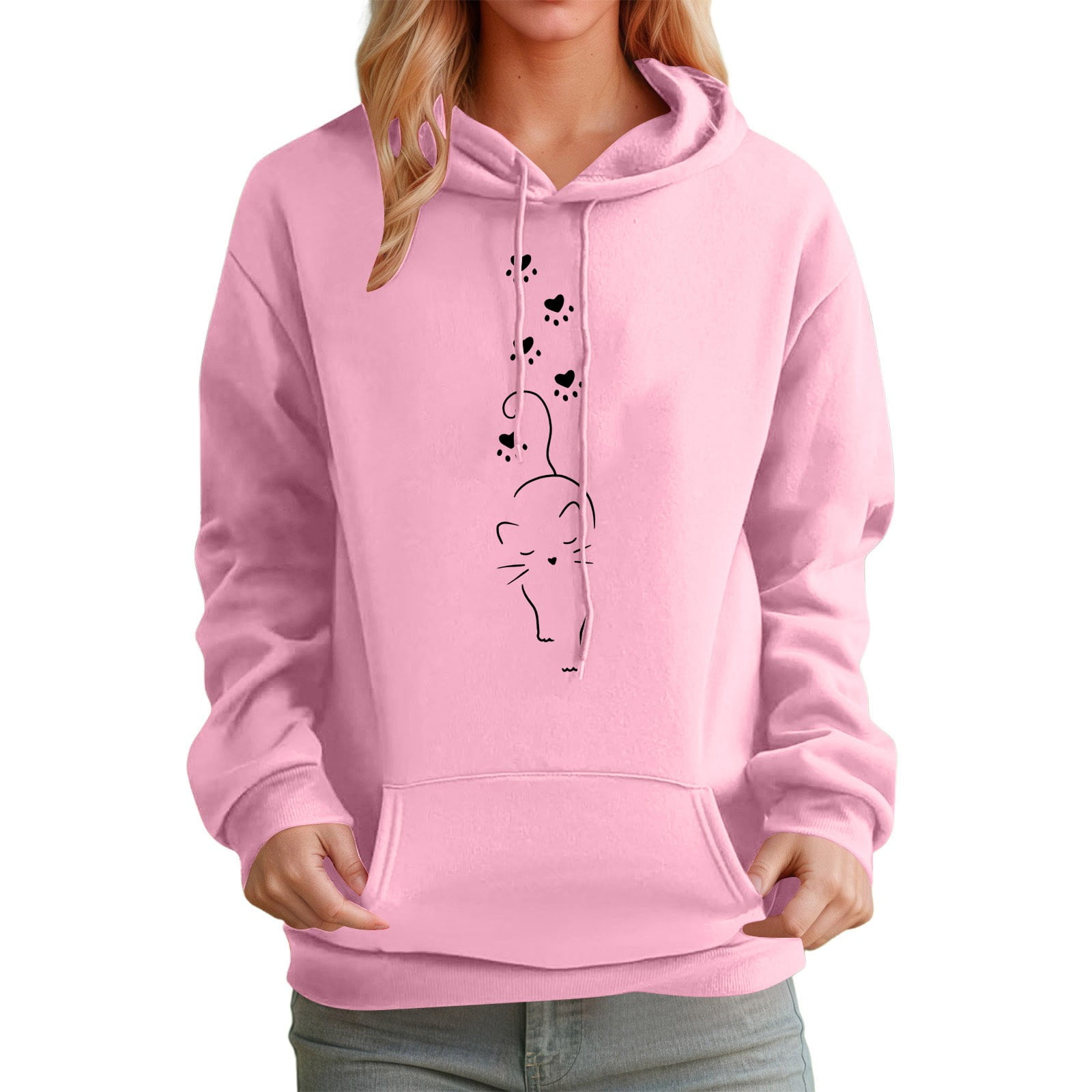AWZXDE Ladies Sweatshirts Womens Pullover Hoodie with Cute Print Design ...