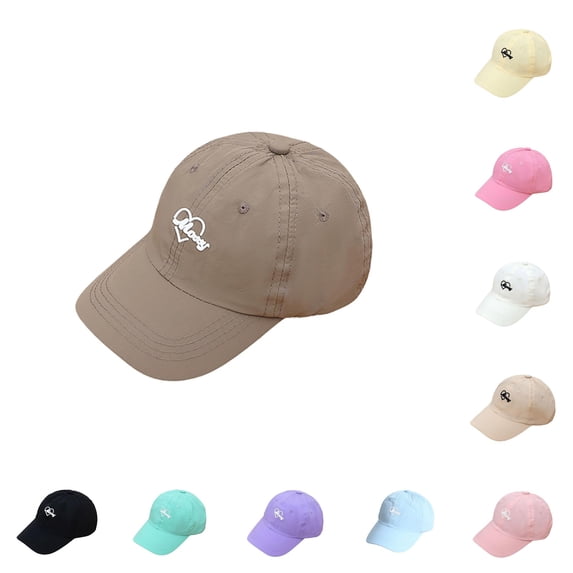 AWZXDE Lightweight Letter Print Adjustable Baseball Sun Hat For Kids ...