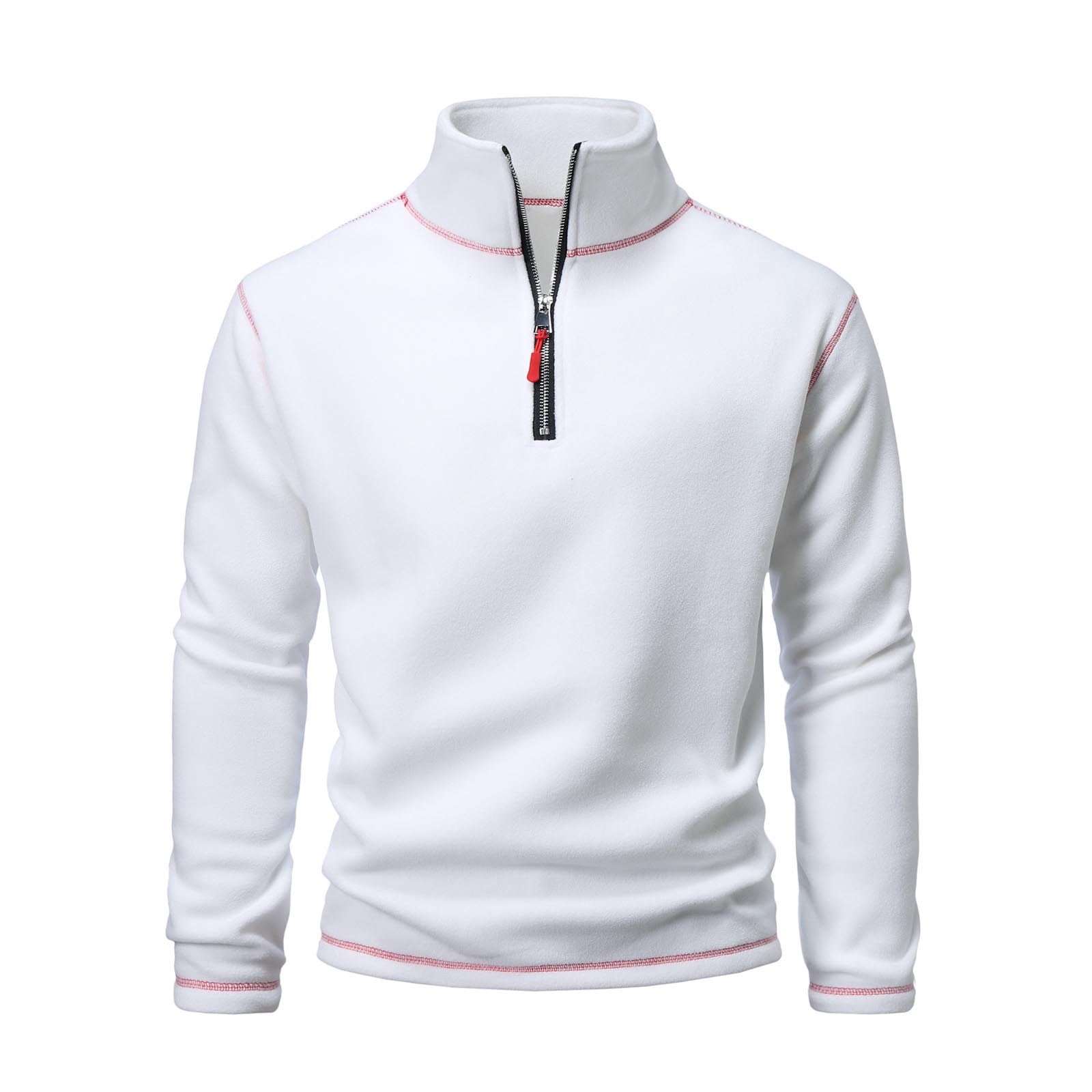 AWZXDE Men's Polar Quarter Zip Sweatshirt Turtle Neck Thermal Warm ...