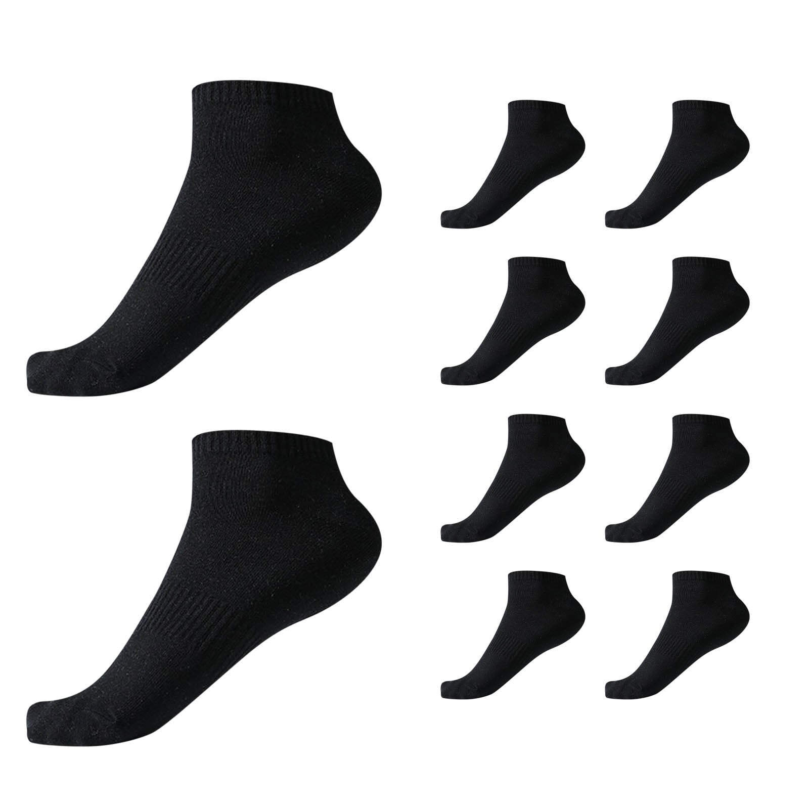 AWZXDE Men's Solid Color Athletic Socks Low Cut Performance Running ...