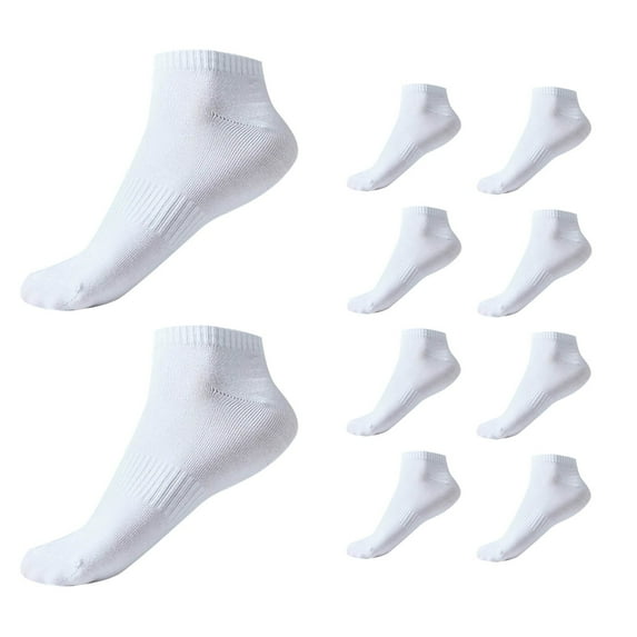AWZXDE Men's Solid Color Athletic Socks Low Cut Performance Running ...