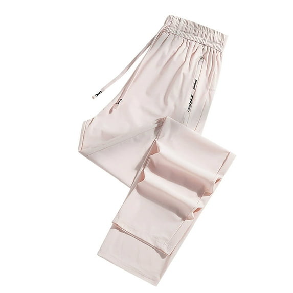 AWZXDE Men's Structured Casual Work Pants with Drawstring Waist Pocket Modern Minimalist Utility ...