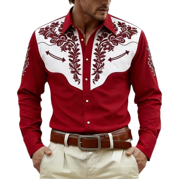 AWZXDE Mens Casual Button Down Fashion Shirts with Turn-Down Collar ...