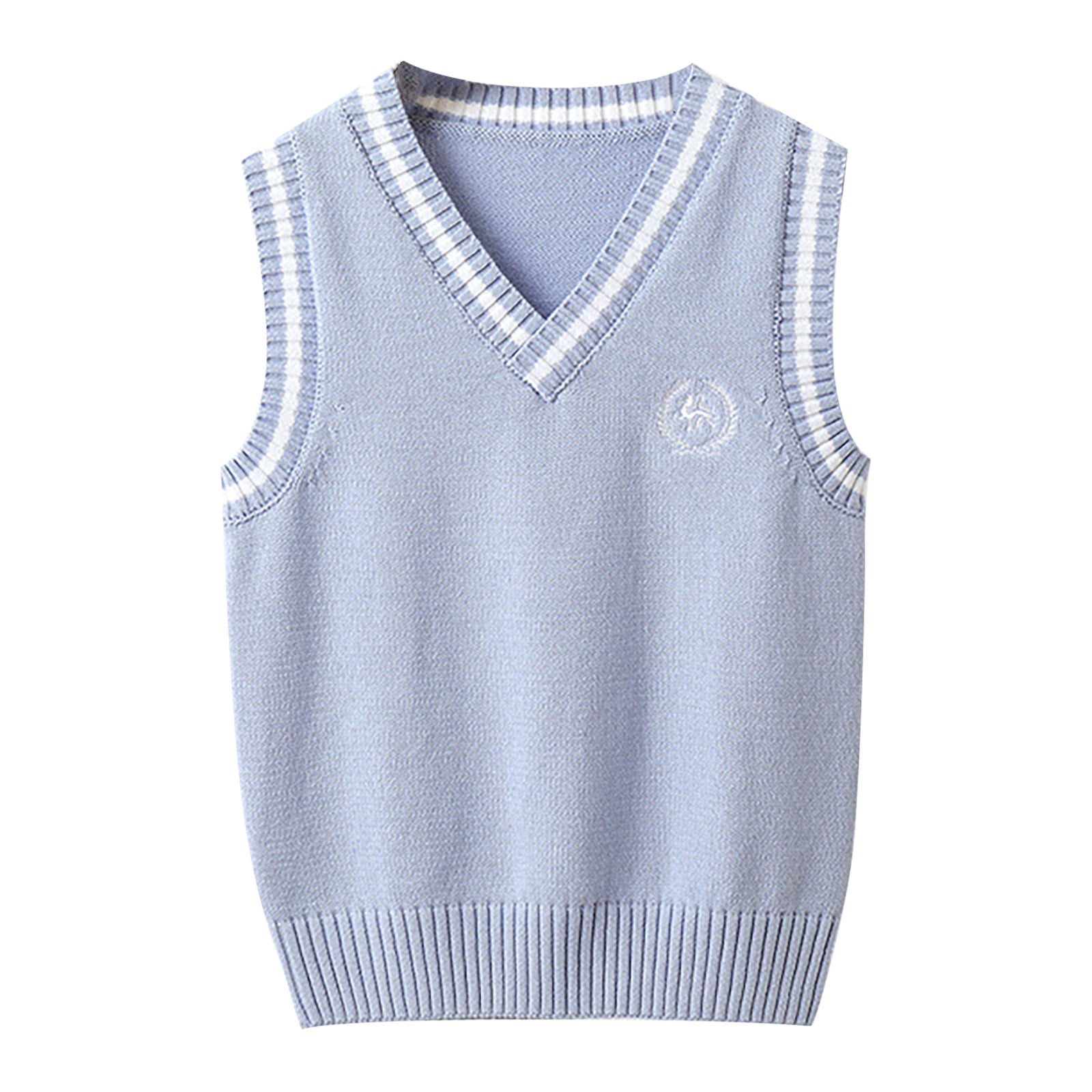 AWZXDE Toddler Boys Girls Knitted Sweater Vest Warm Sleeveless Pullover ...