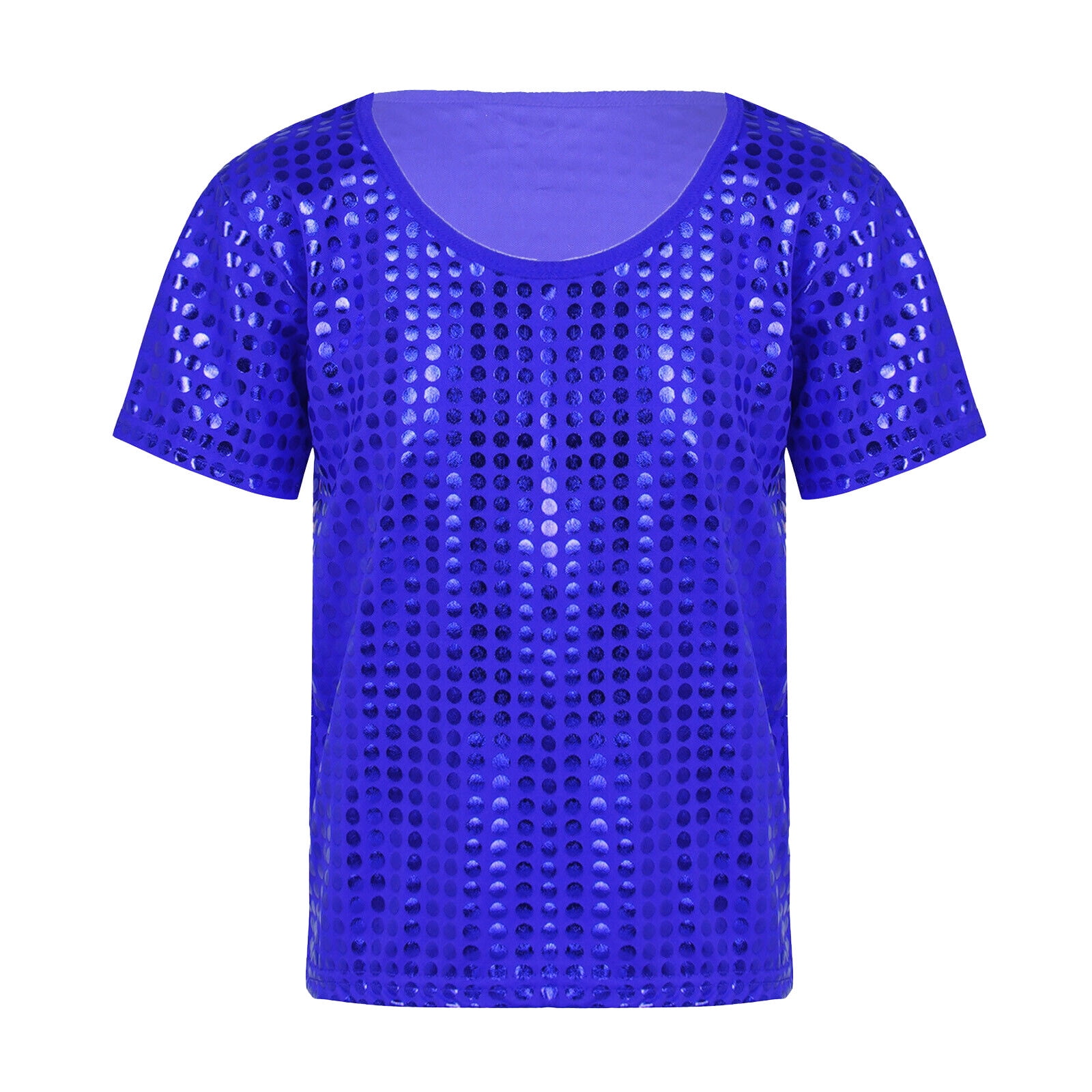 AWZXDE Toddler Girls Boys Sequin Glitter Short Sleeve Vest Top For ...