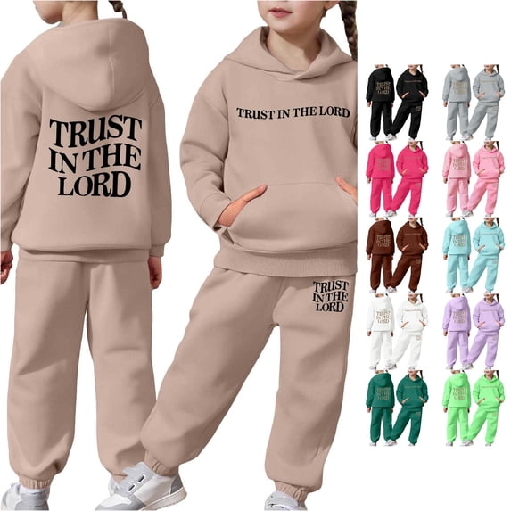AWZXDE Toddler Kids Long Sleeve Hoodie Pullover Pants Outfit Sweatsuit ...
