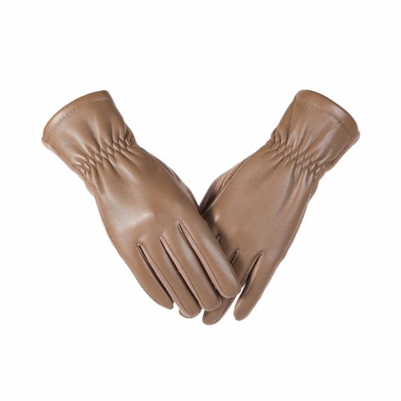 AWZXDE Touchscreen Leather- Gloves Windproof Cold Proof Winter Gloves ...