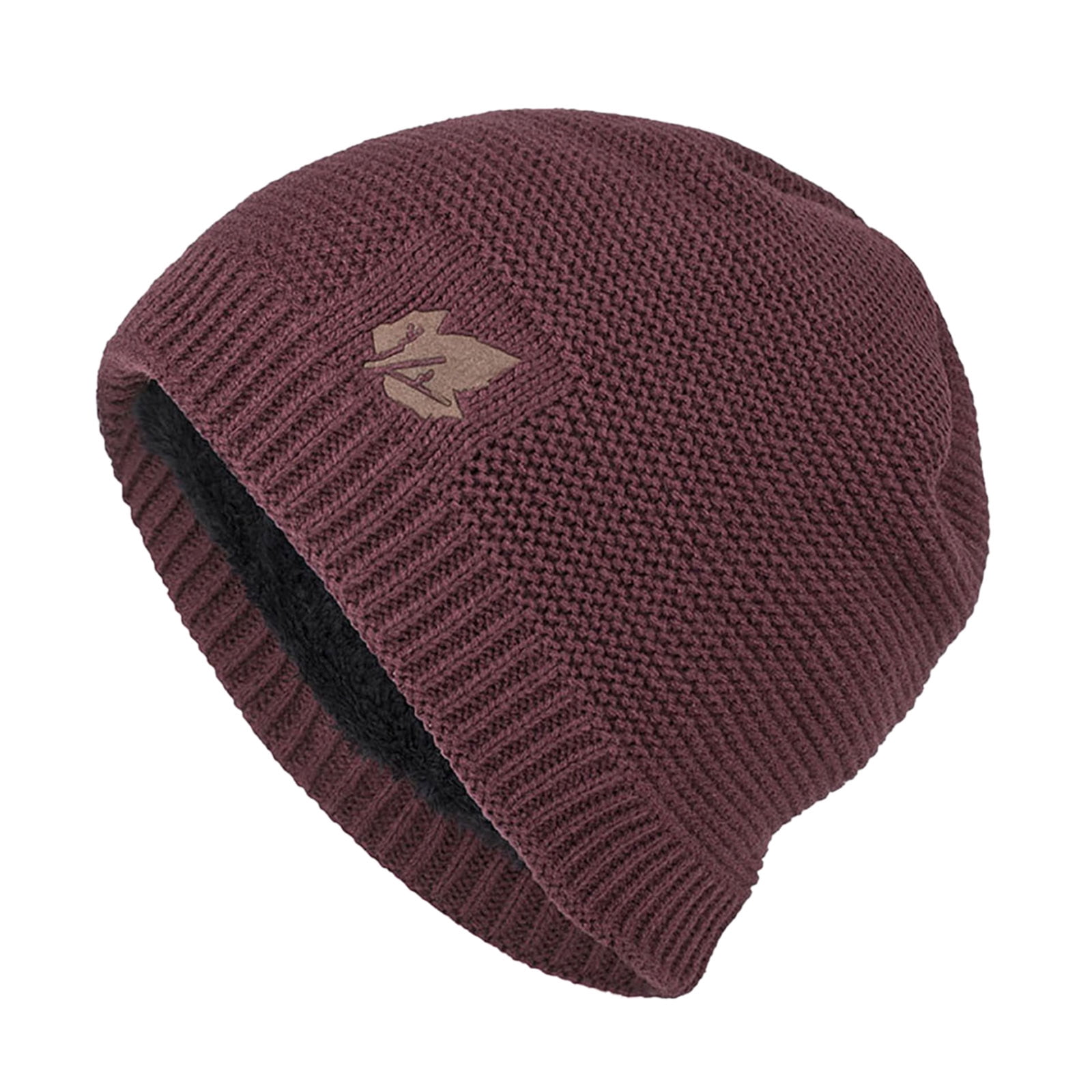 AWZXDE Unisex Solid Color Slouchy Knit Hat with Knit Texture ...