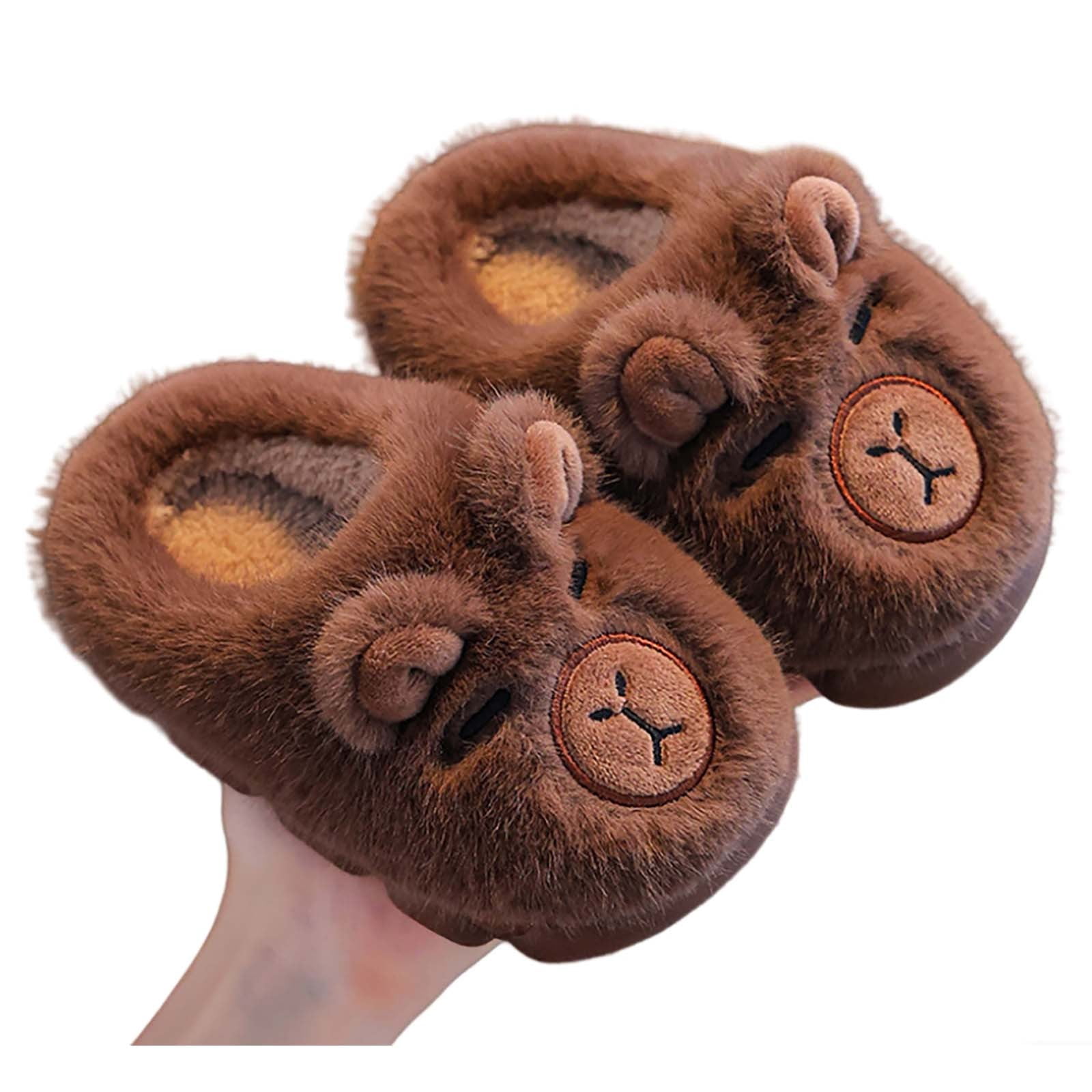 AWZXDE Winter Girls Slippers Comfortable Soft Pile Lined Shoes For ...