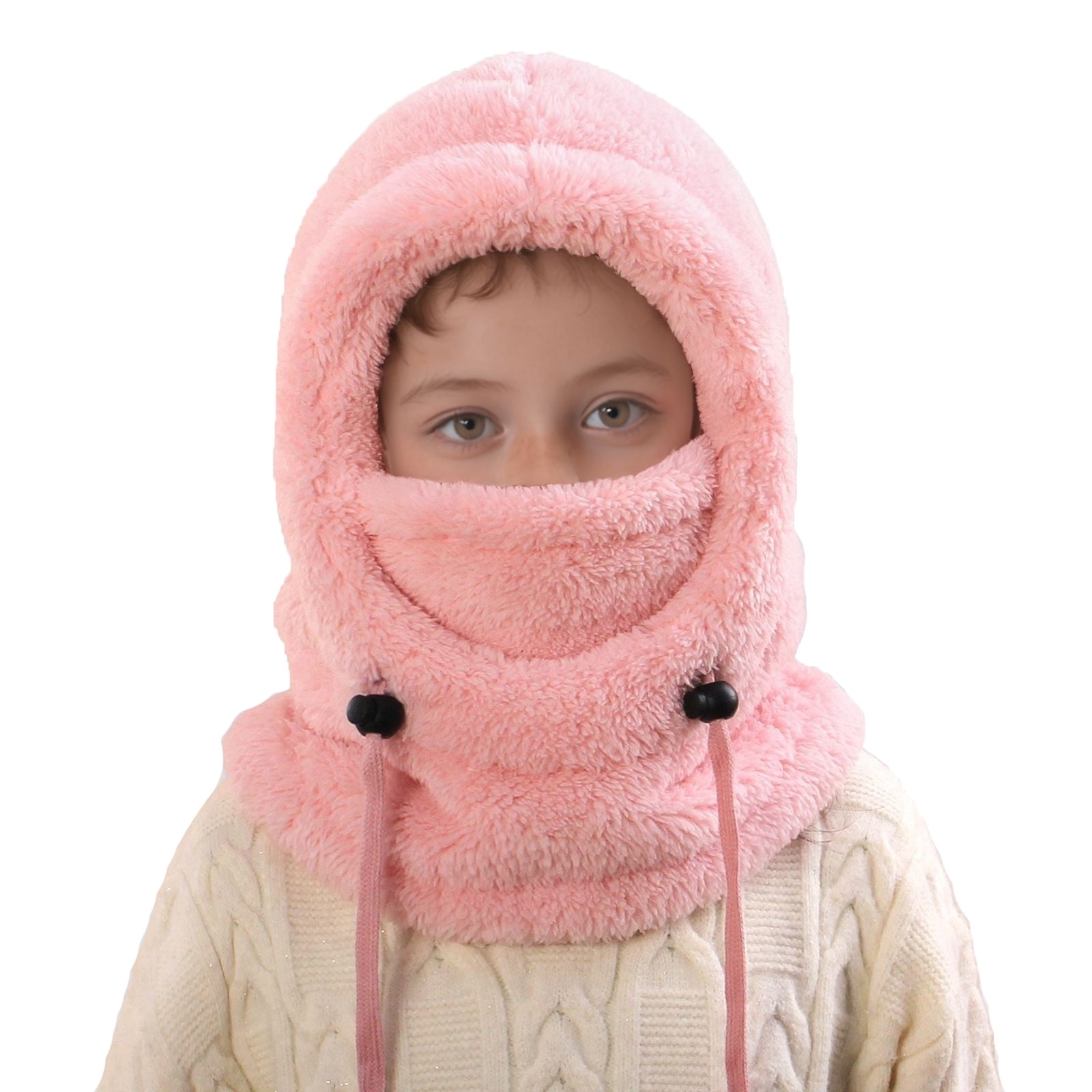 AWZXDE Winter Hat for Kids with integrated Warm Ear and Neck Gaiter for ...