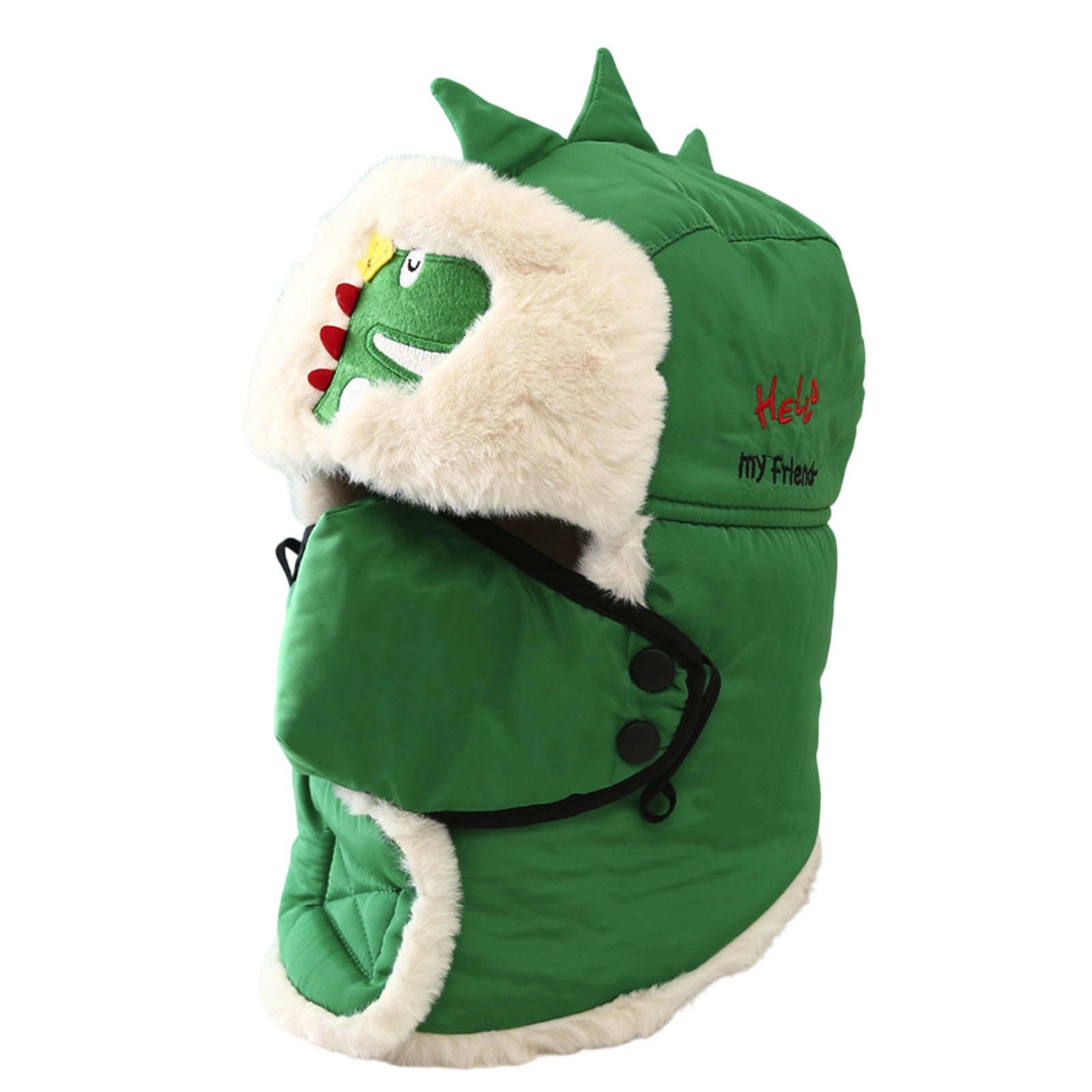 AWZXDE Winter Kids Trapper Hat With Attached Scarf Boys Winter Hat ...