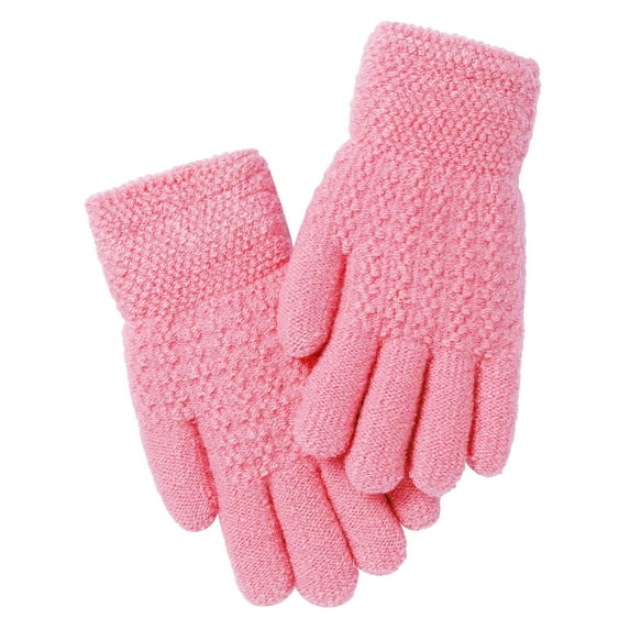 AWZXDE Winter Thermal Mittens for Kids Double Layer Thickened Cold ...