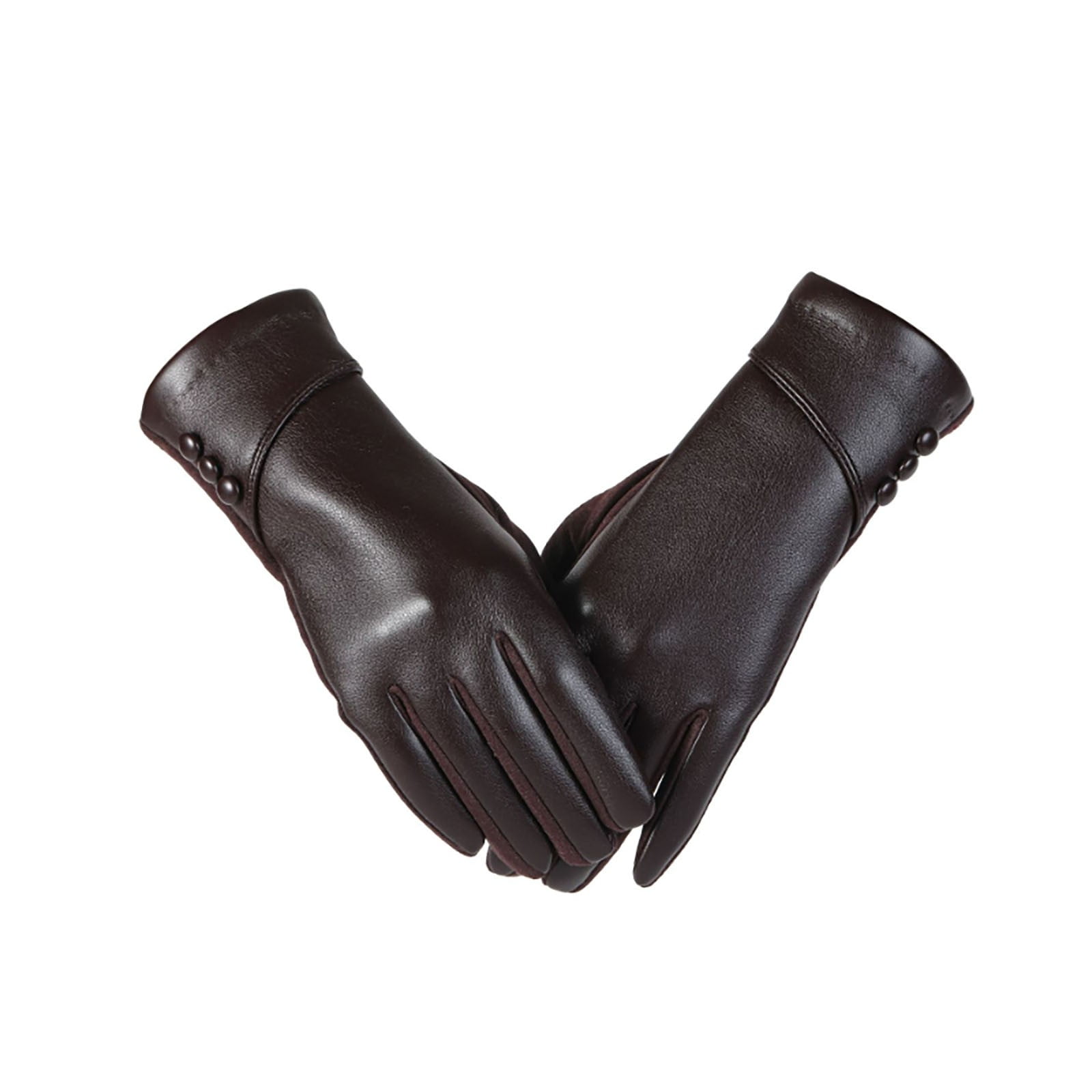 AWZXDE Women Touchscreen Leather- Gloves Windproof Cold Proof Winter ...