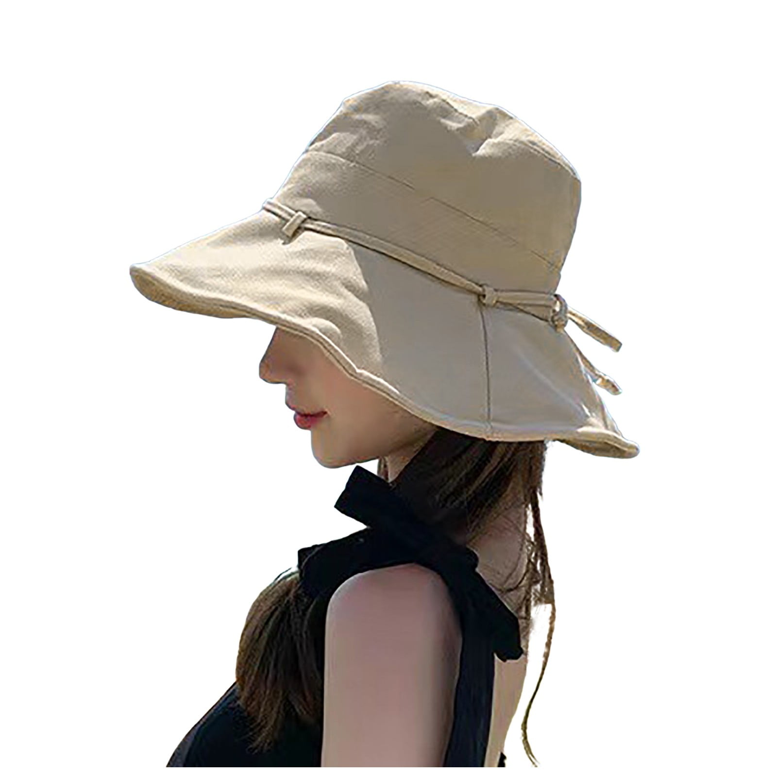 AWZXDE Women's Elegant Sun Hat with Floral Decoration Large Brim Wide ...