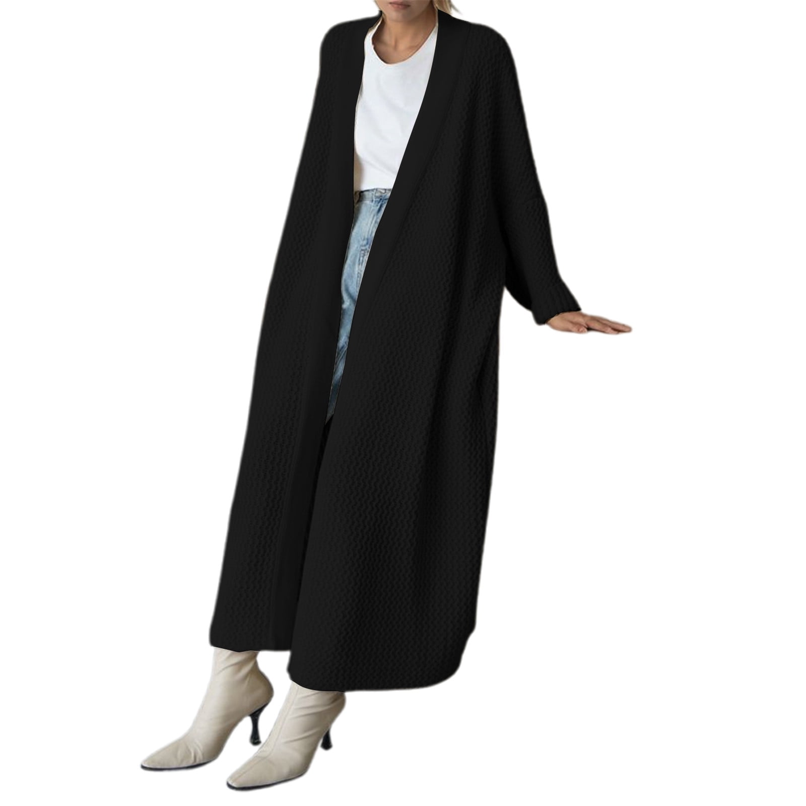 AWZXDE Women's Fall Winter Loose Fit Lazy Style Plus Size Long Length ...
