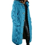 AWZXDE Women's Solid Color Cardigan Coat Design Knit Fashion Casual ...