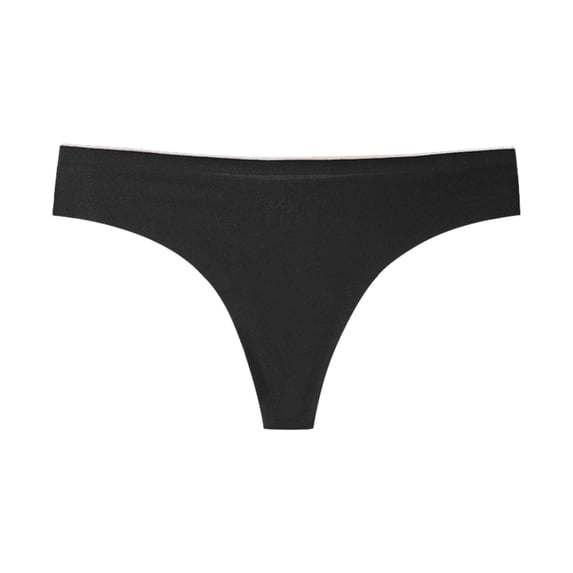 AWZXDE Women's Solid Color Comfortable Soft Seamless Thong Panties For ...