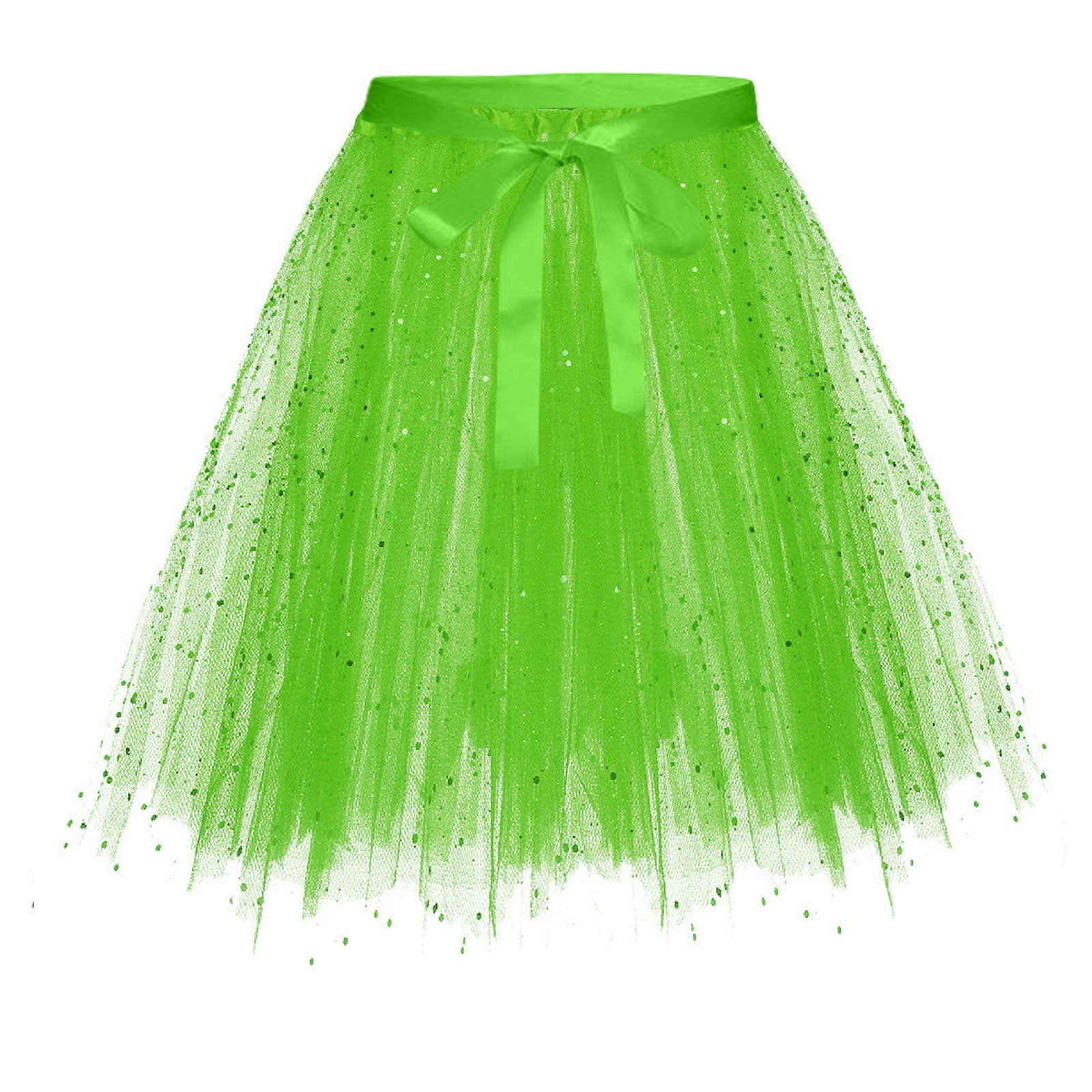 AWZXDE Women's Special Layer Sequin Skirt Festive Holiday Celebration ...