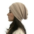 AWZXDE Women's Warm Knit Hat with Hollow Design and Solid Color Lines ...