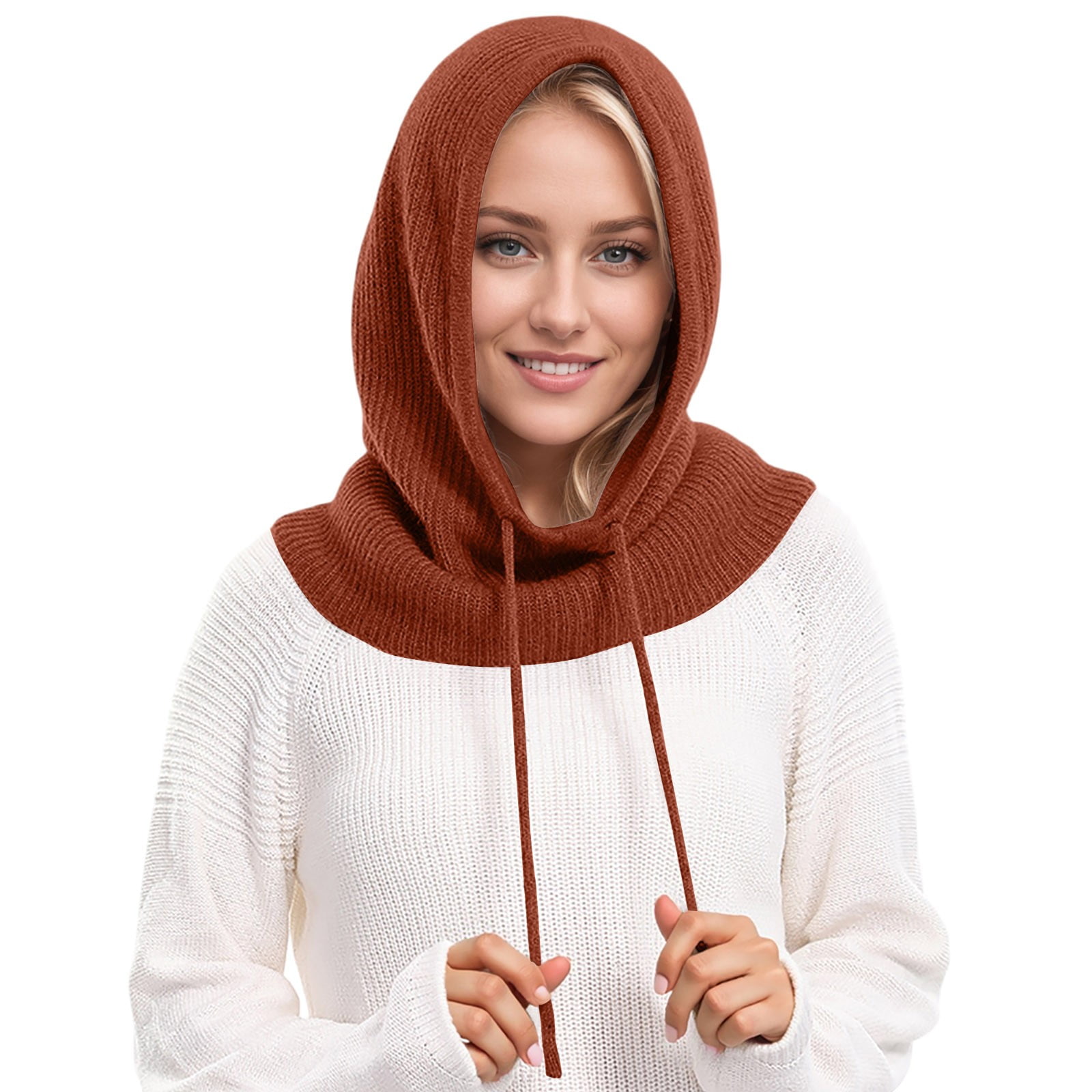 AWZXDE Women's Winter Hat Thickened Thermal Knit Hat Fashion Ordinary ...