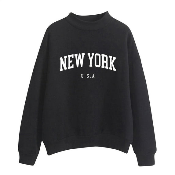 AWZXDE Womens Crewneck Sweatshirts Fall Winter Long Sleeve Pullover ...