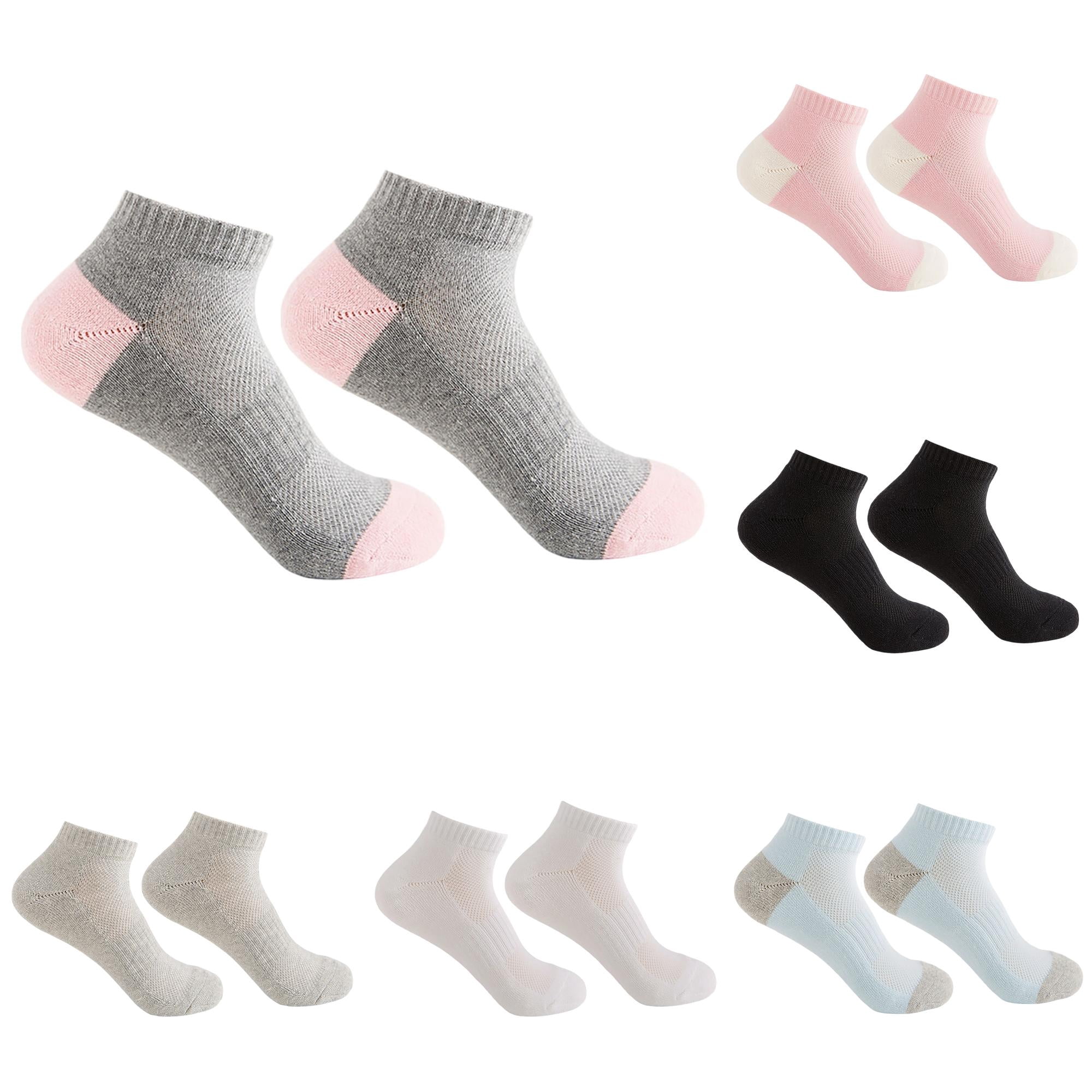 AWZXDE Womens Socks Daily Casual Versatile Athletic Mesh No Show Socks ...