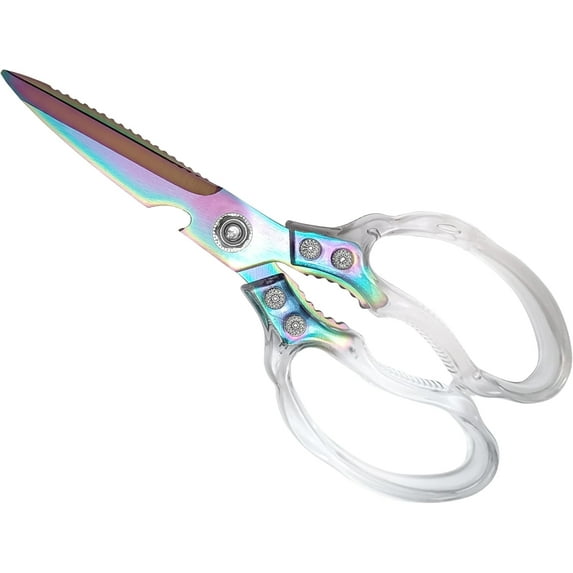 AWinjoy Heavy Duty Kitchen Scissors, Stainless Steel & Aluminum ...