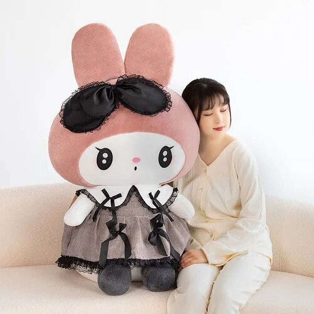 AWky Genuine Sanrio Black Kuromi My Melody Plush Stuffed Dolls Kawaii ...