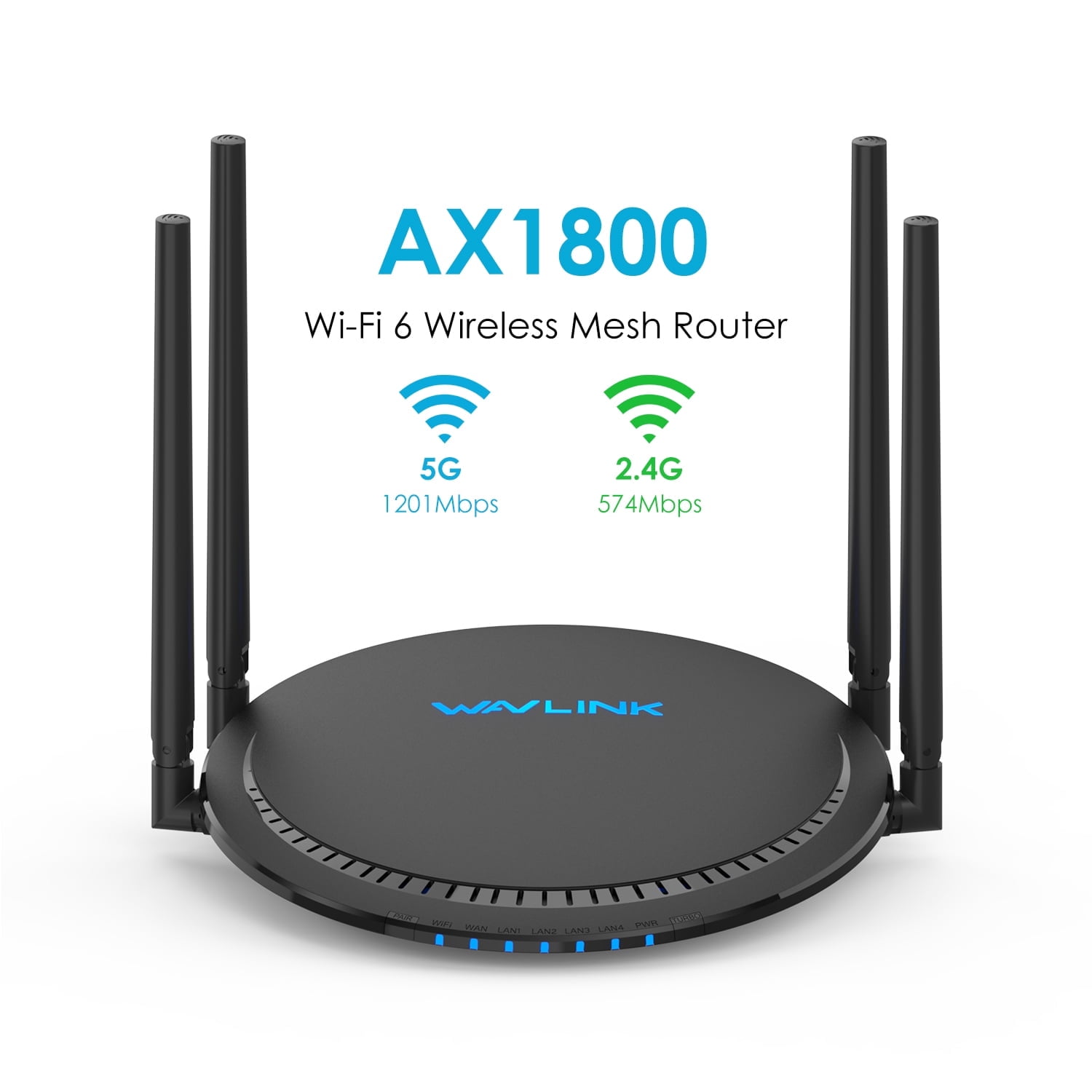 AX1800 WiFi 6 Router, Dual Band Gigabit Wireless Router for Home with ...