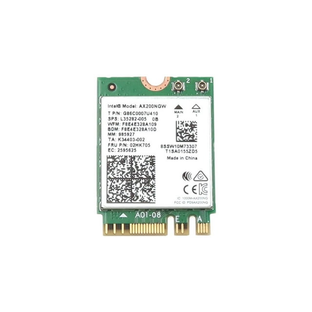AX200NGW Intel WI-FI 6 AX200 (Gig+) PCI-E M.2 2230 Wlan BT 5.2 Wifi ...