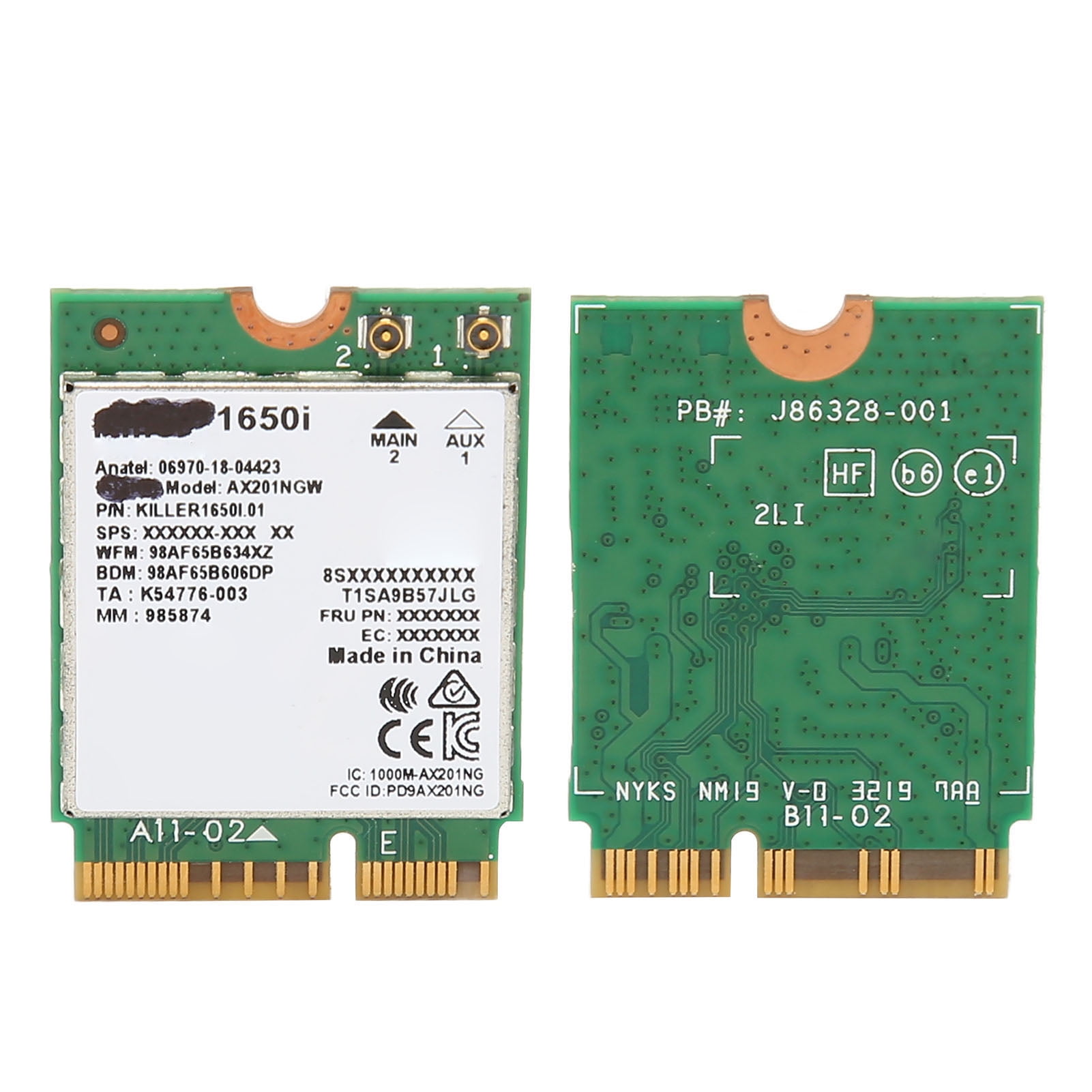 AX201NGW WiFi 6 Card for Win10 CNVIo2 Interface Dual Band 2.4G 5G ...