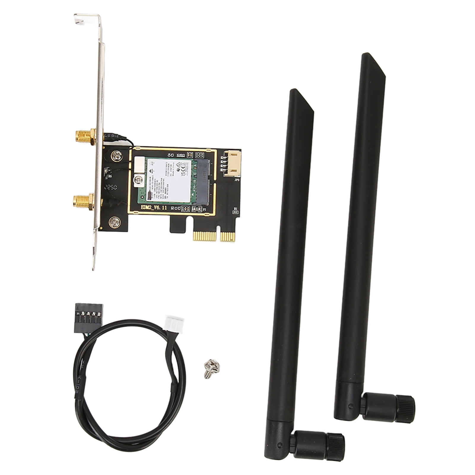 AX210NGW PCIE WiFi 6E Card with 2 Antenna 5374Mbps 2.4GHz 5GHz 6GHz ...