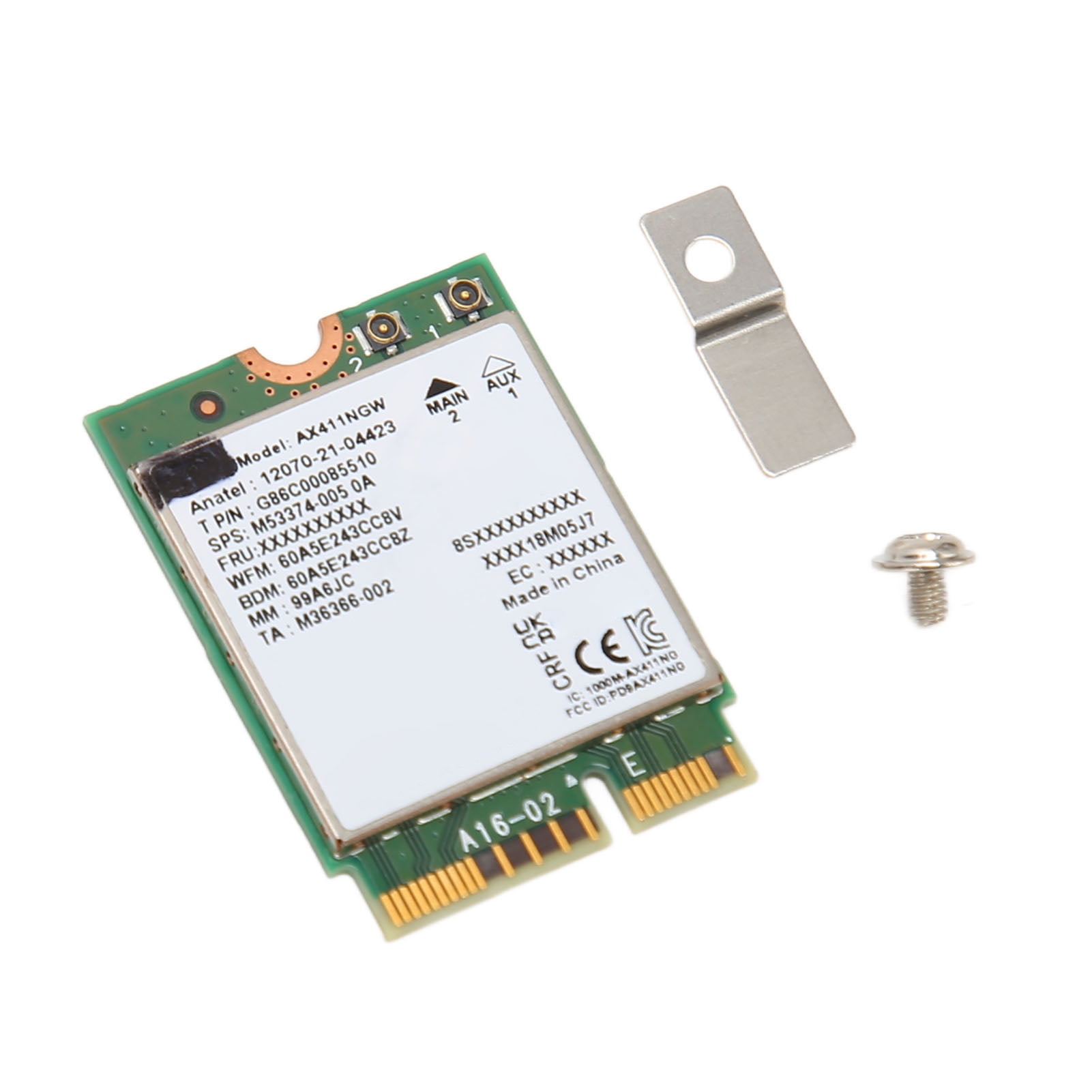 AX411NGW 5374Mbps WiFi 6E Card M.2 NGFF 2.4G 5G 6G Three Bands ...