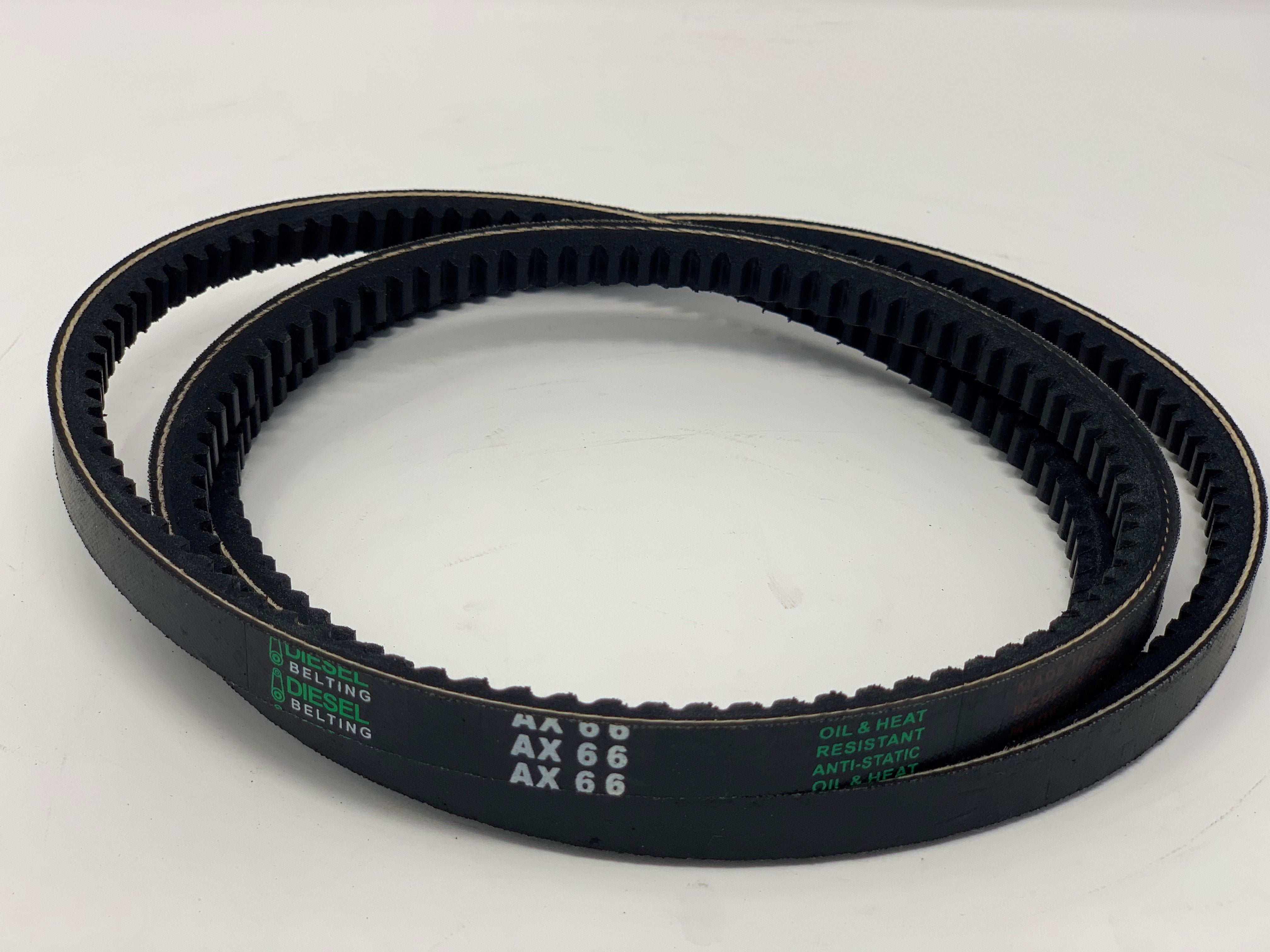 AX66 Classic Cogged V-Belt 1/2 x 68in Outside Circumference - Walmart.com