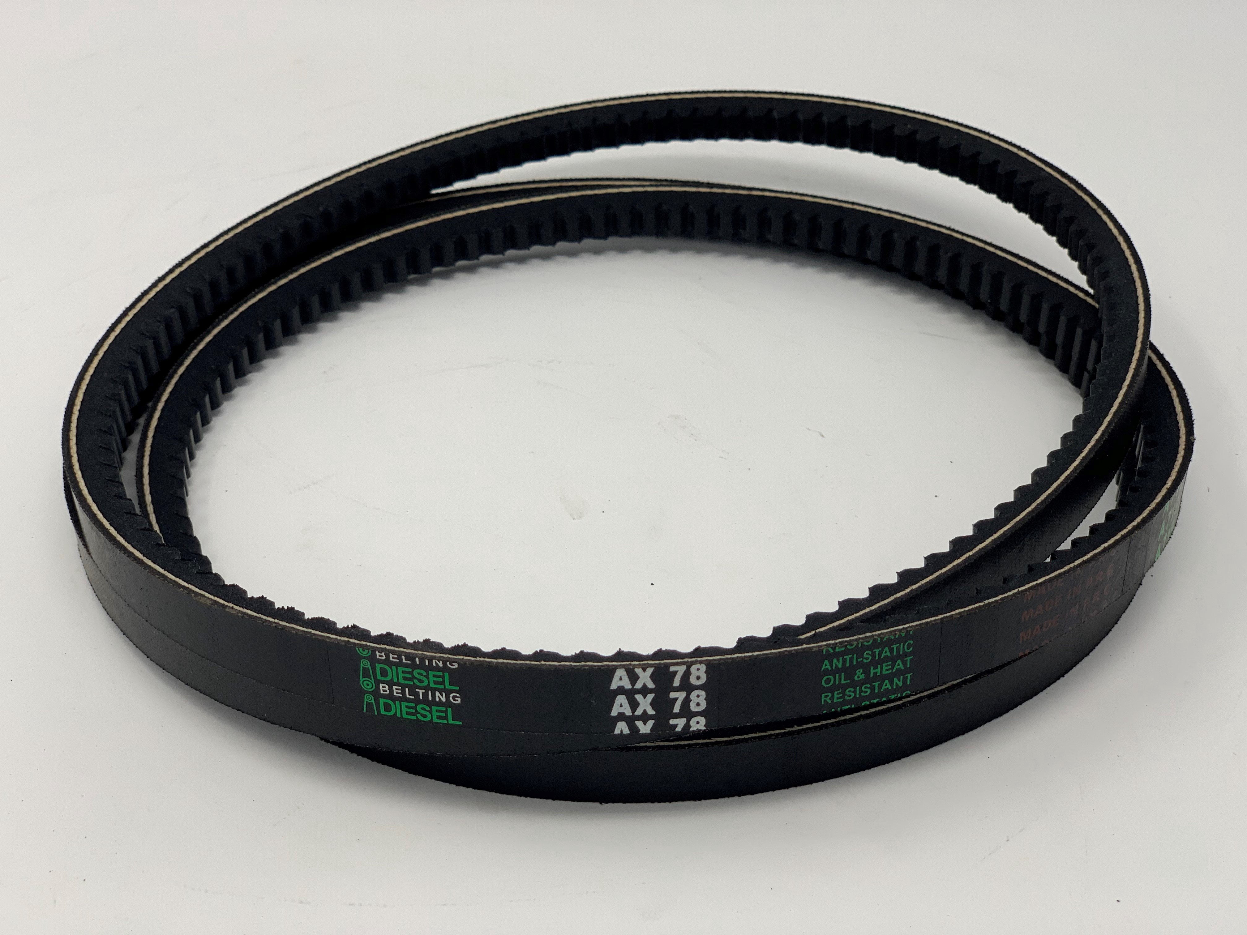 AX78 Classic Cogged V-Belt 1/2 x 80in Outside Circumference - Walmart.com