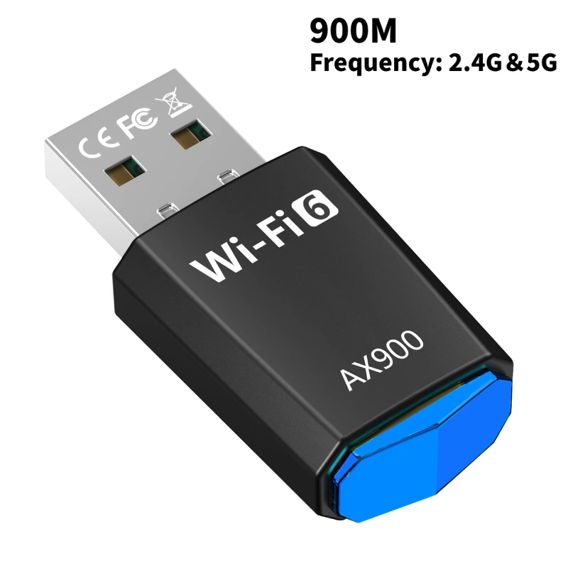 AX900 WiFi Adapter 2.4G & 5GHz Dual Band Wireless Network Card Mini ...