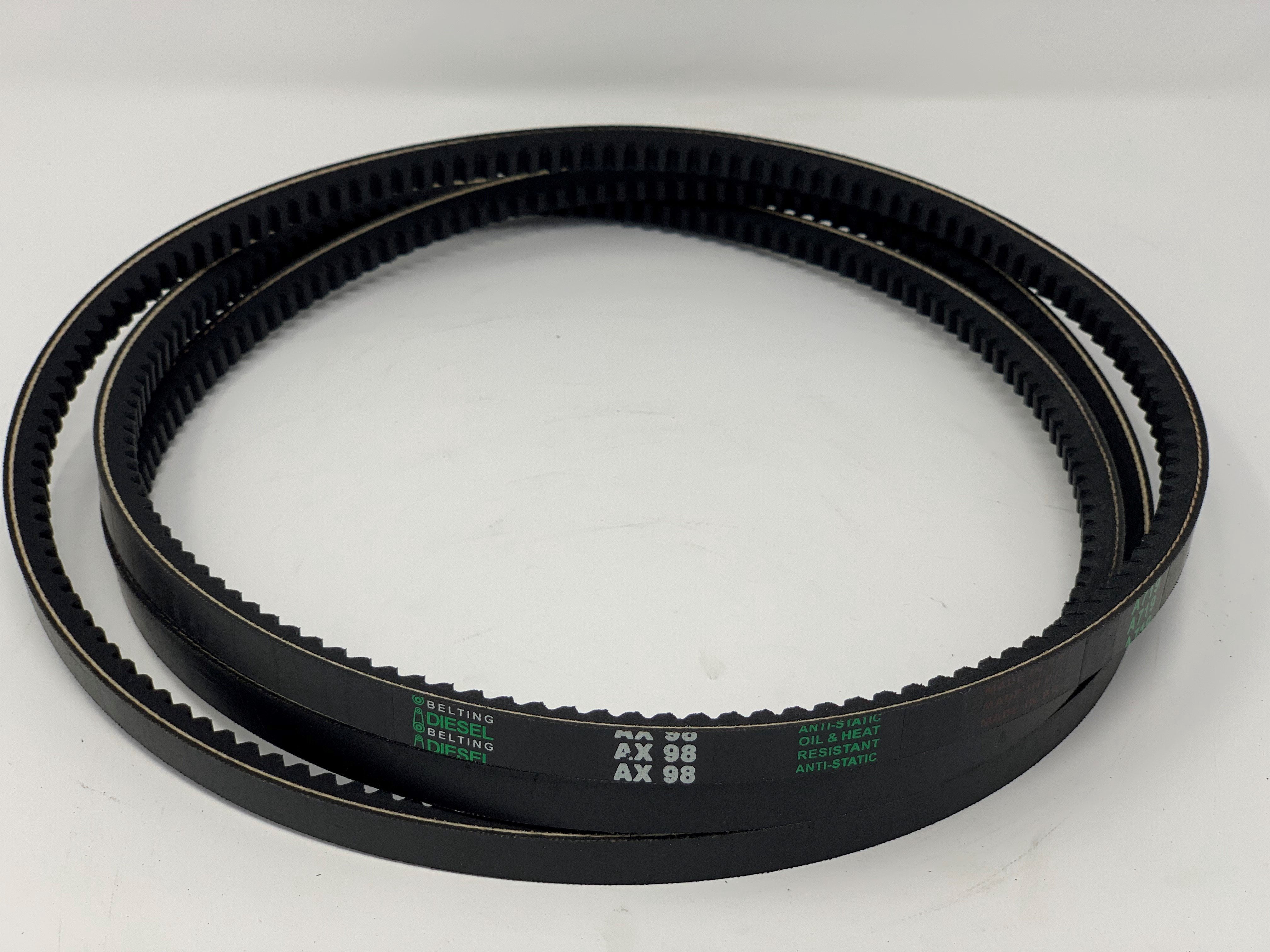 AX98 Classic Cogged V-Belt 1/2 x 100in Outside Circumference - Walmart.com