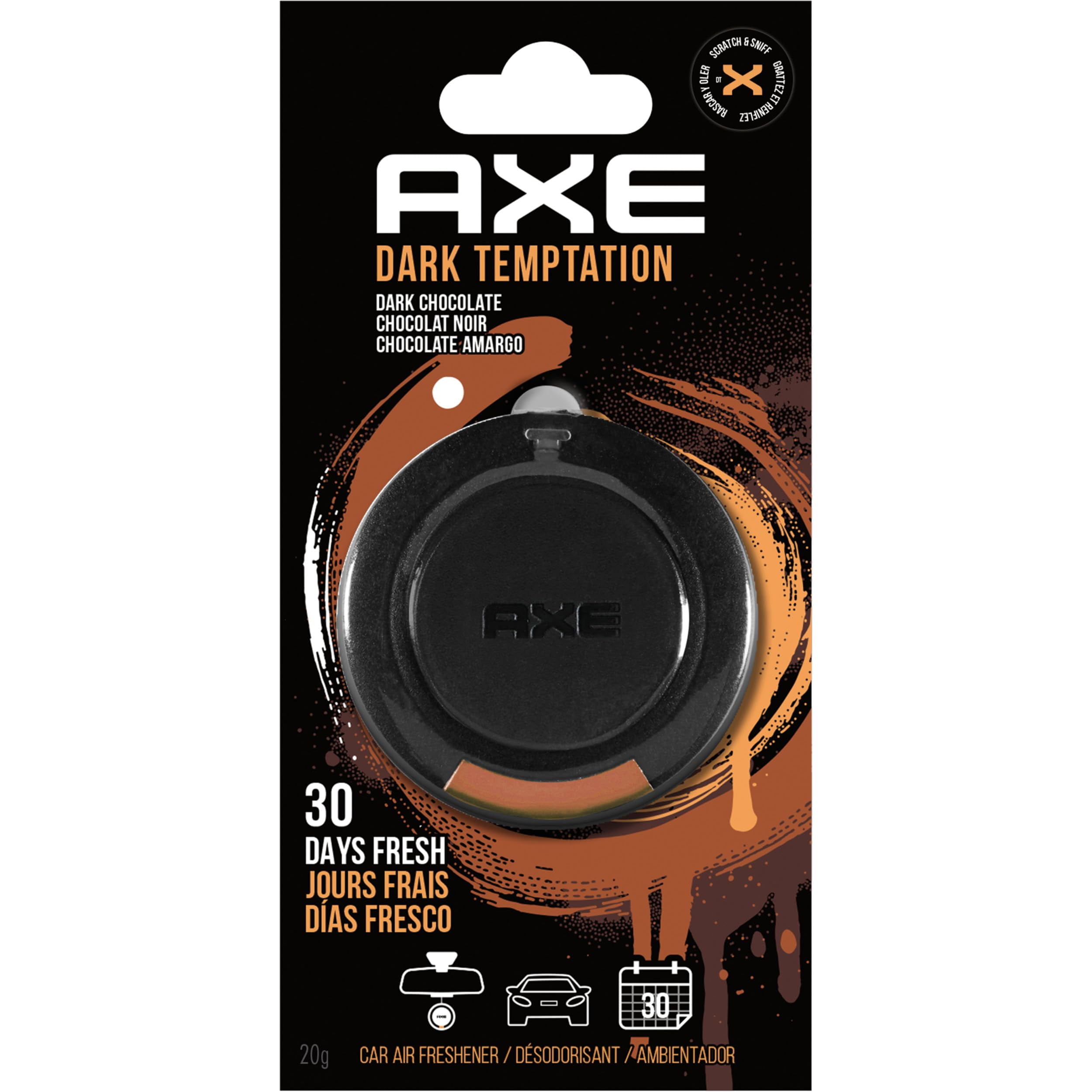 AXE 3D Hanging Gel SSF20 Car Air Freshener (Dark Temptation Scent, 1 ...