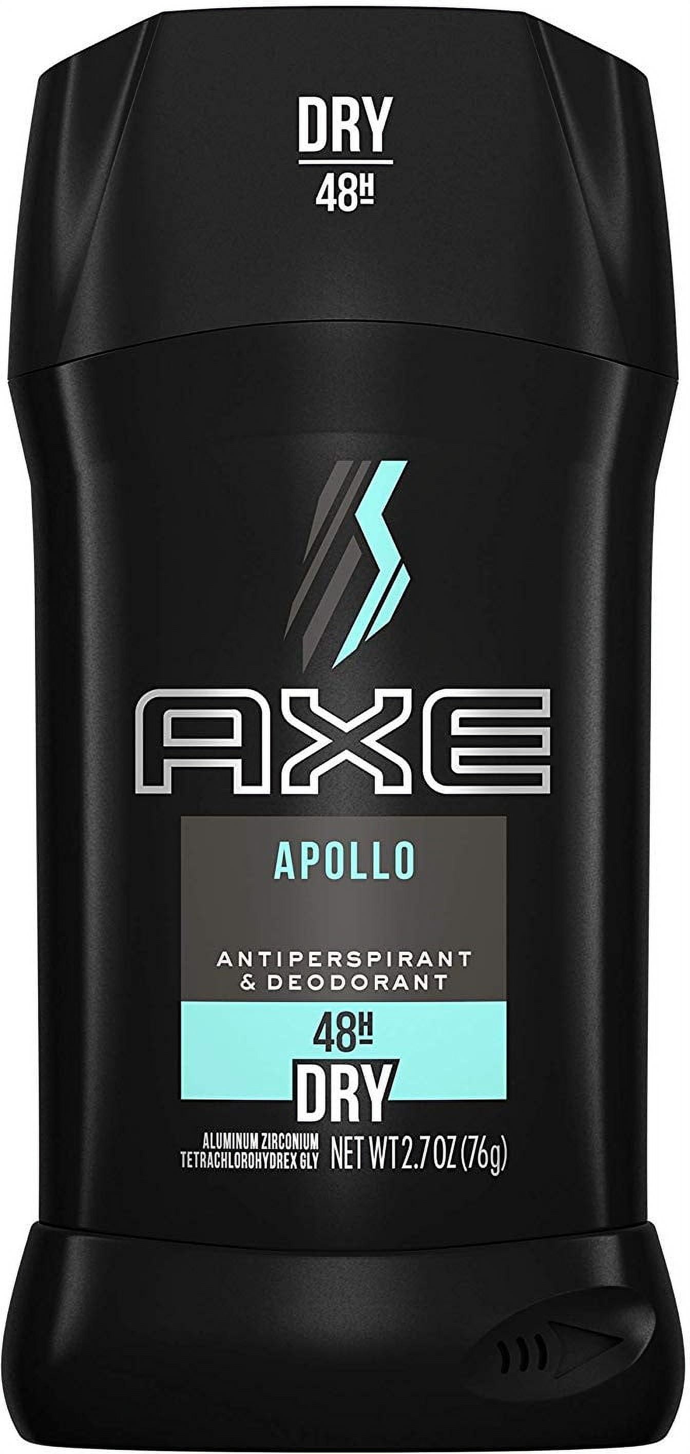 AXE Apollo Men's Antiperspirant Deodorant Stick, 2.7 oz, 24 Hour ...