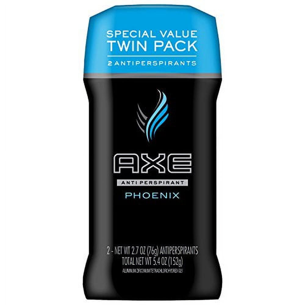 AXE Antiperspirant Deodorant Stick for Men, Phoenix, 2.7 oz, Twin Pack ...
