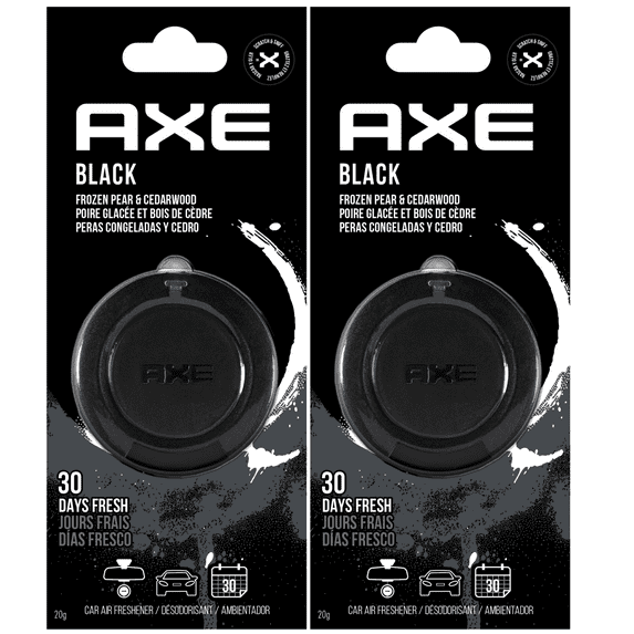 AXE BLACK Mini Vent Clip Car Air Freshener, Air Purifier, Odor ...