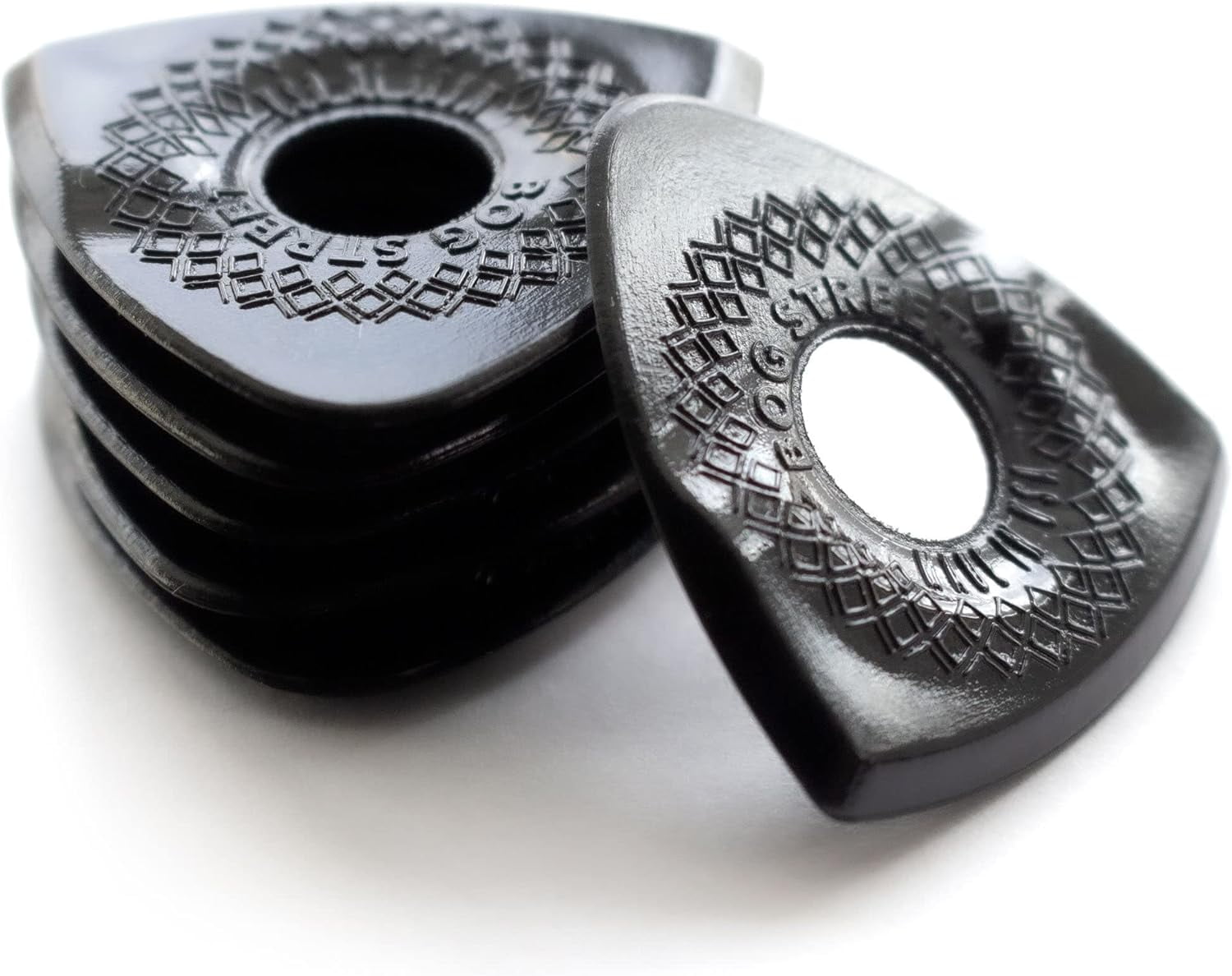 AXE BLADE ULTEM-TAK Ergonomic Guitar Picks, Heavy, One 1mm flat tip two ...