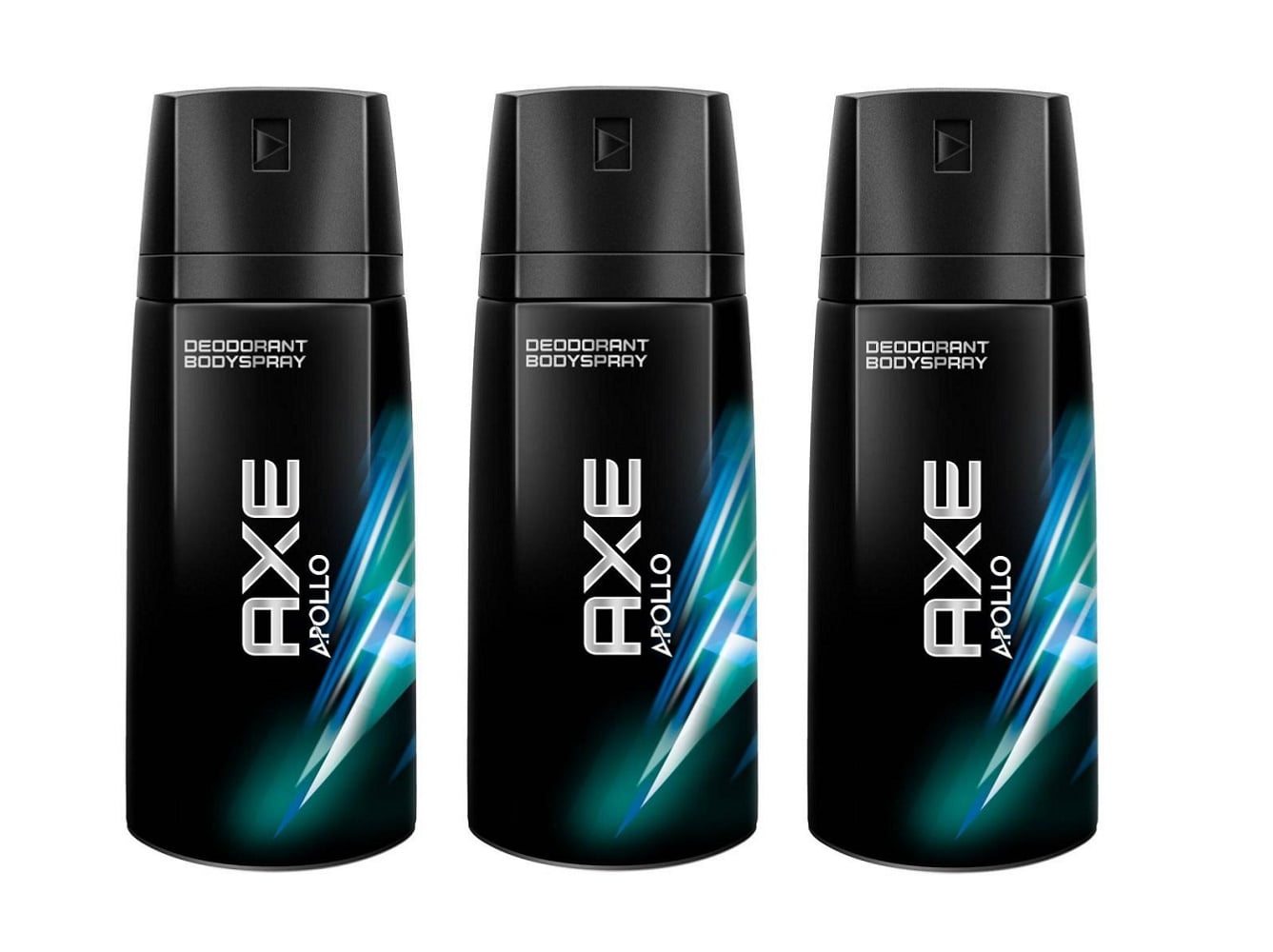 AXE BODY SPRAY DEODORANT APOLLO 150 ML (Pack of 3) - Walmart.com