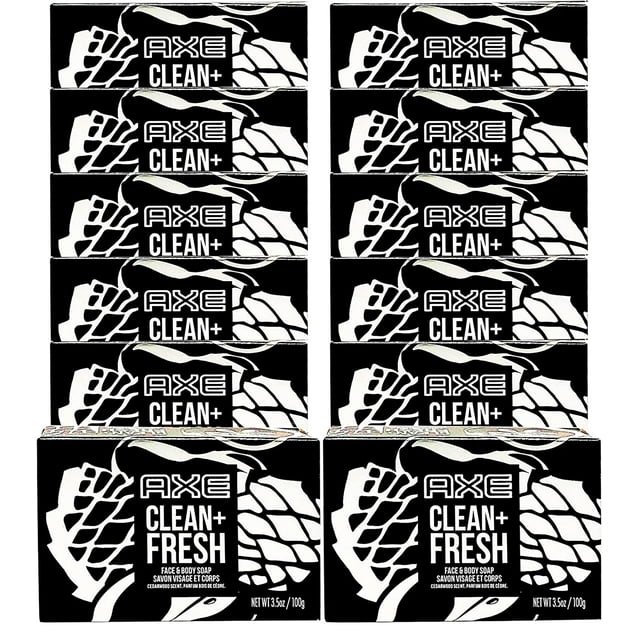 AXE Men's Scented Bar Soap | Clean + Fresh | Moisturizing Face & Body ...