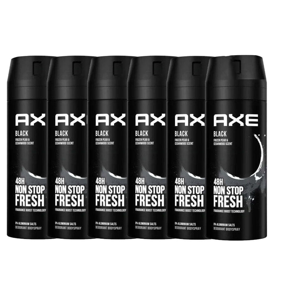 AXE Black Fresh Body Spray Deodorant for Men, 5.0 oz, 6 Pack - Walmart.com