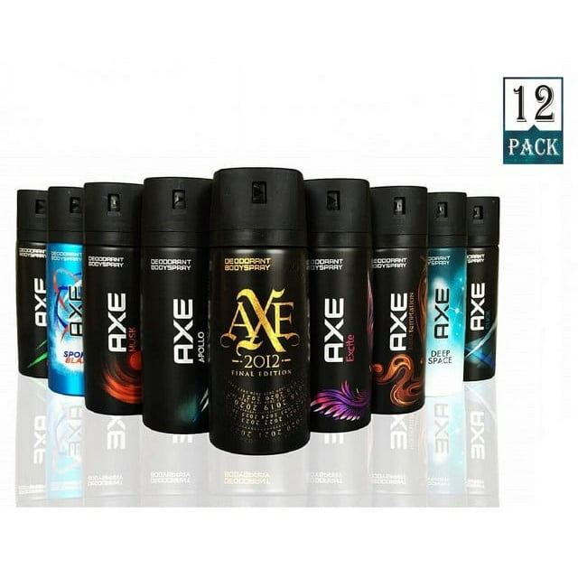 AXE Body Spray Deodorant, Mixed Scents, 150 ml/5.07 oz, Bulk Pack of 12 ...