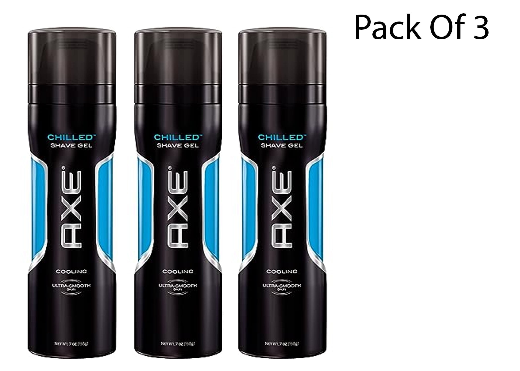AXE Chilled Shave Gel Cooling 7 Oz (Pack Of 3) - Walmart.com